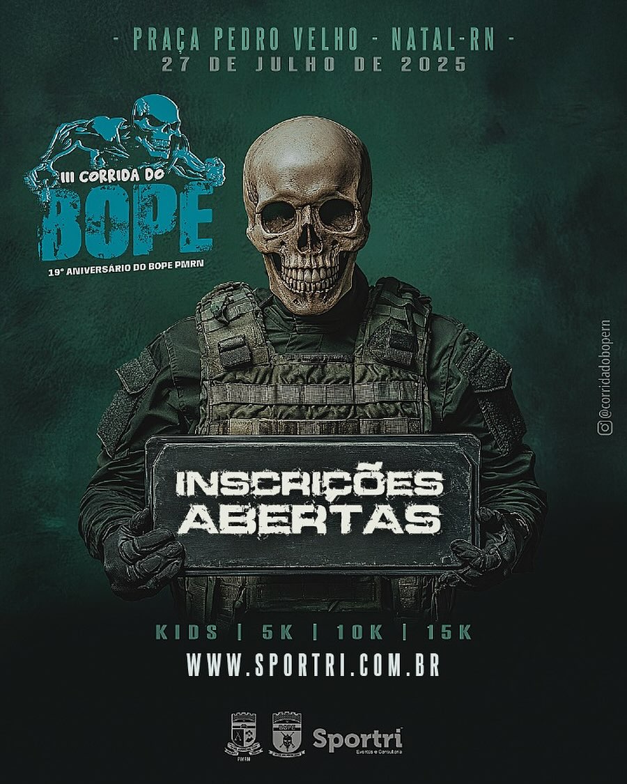 Inscrições para a 3ª Corrida do BOPE no RN estão abertas – Corridas ...